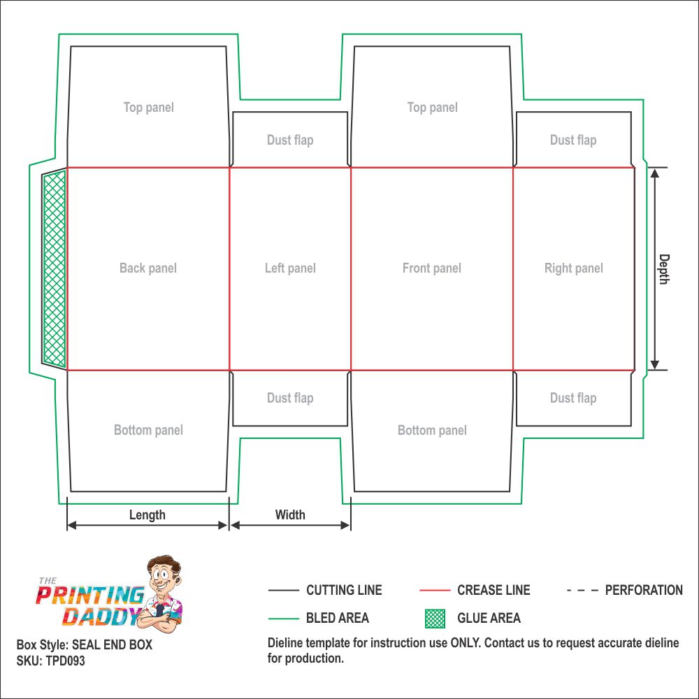 Seal End Box - The Printing Daddy