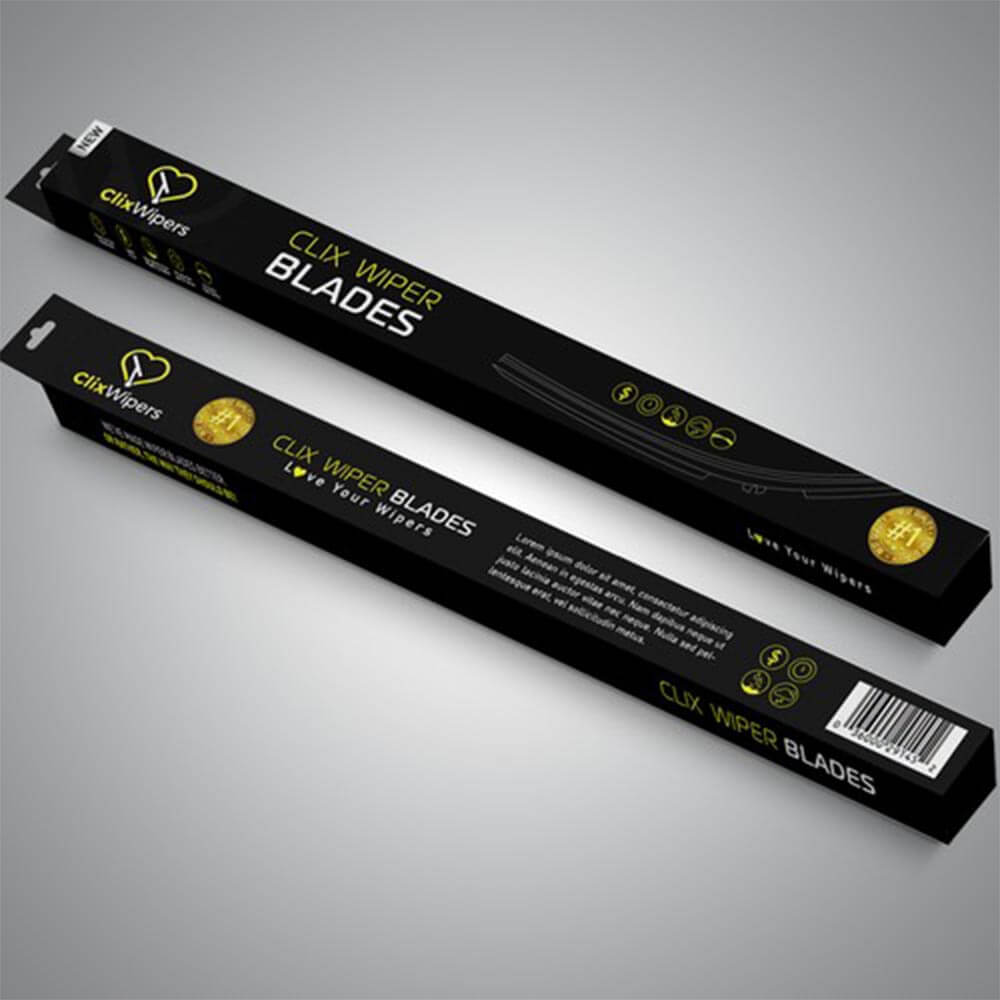 Custom Wiper Blade Packaging Boxes with Hang Tab - The Printing Daddy