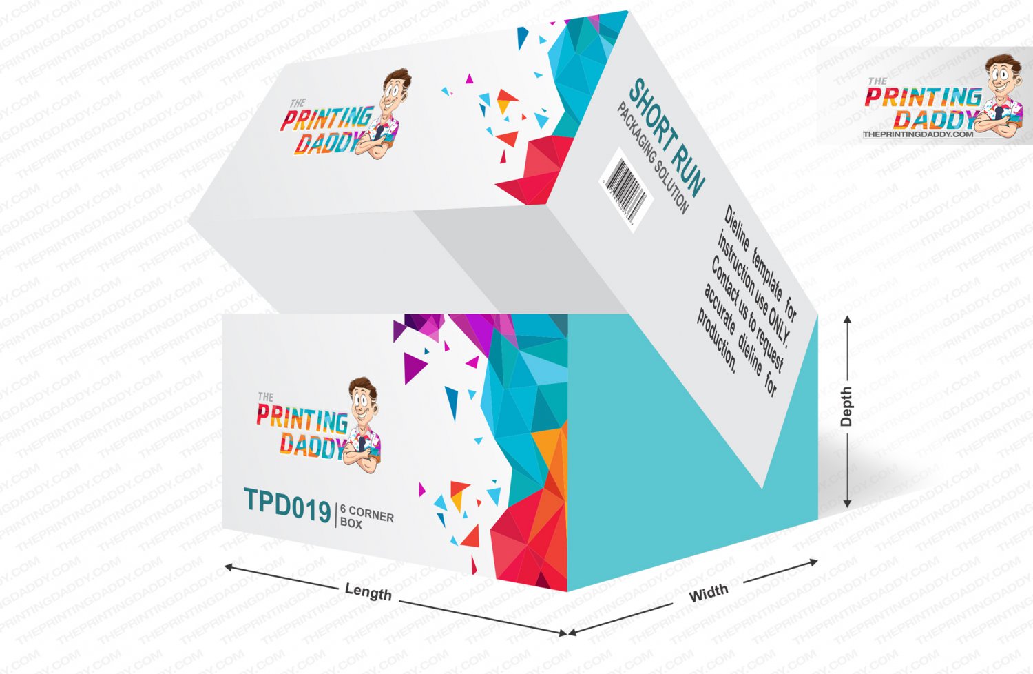 Durable Customized 6 Corner Box Style Packaging - The Printing Daddy