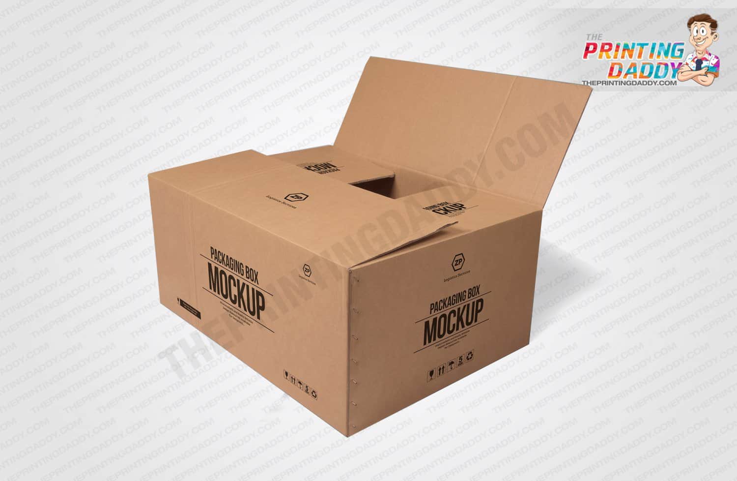 Custom Corrugated Box With Double Lid Locks | The Printing Daddy