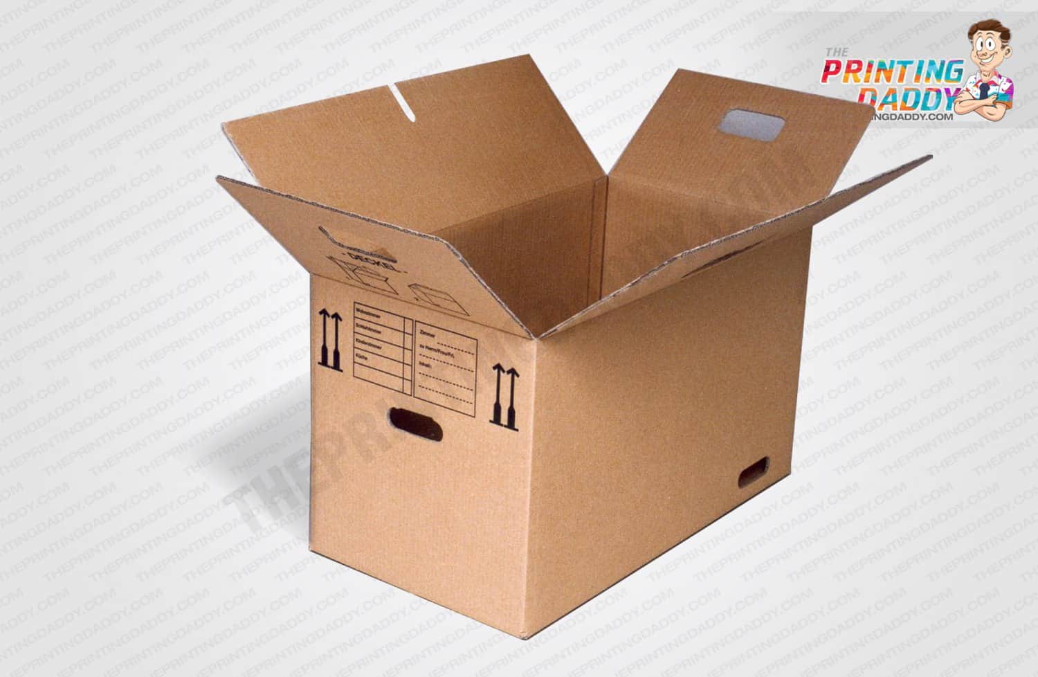 Custom Corrugated Box With Double Lid Locks | The Printing Daddy