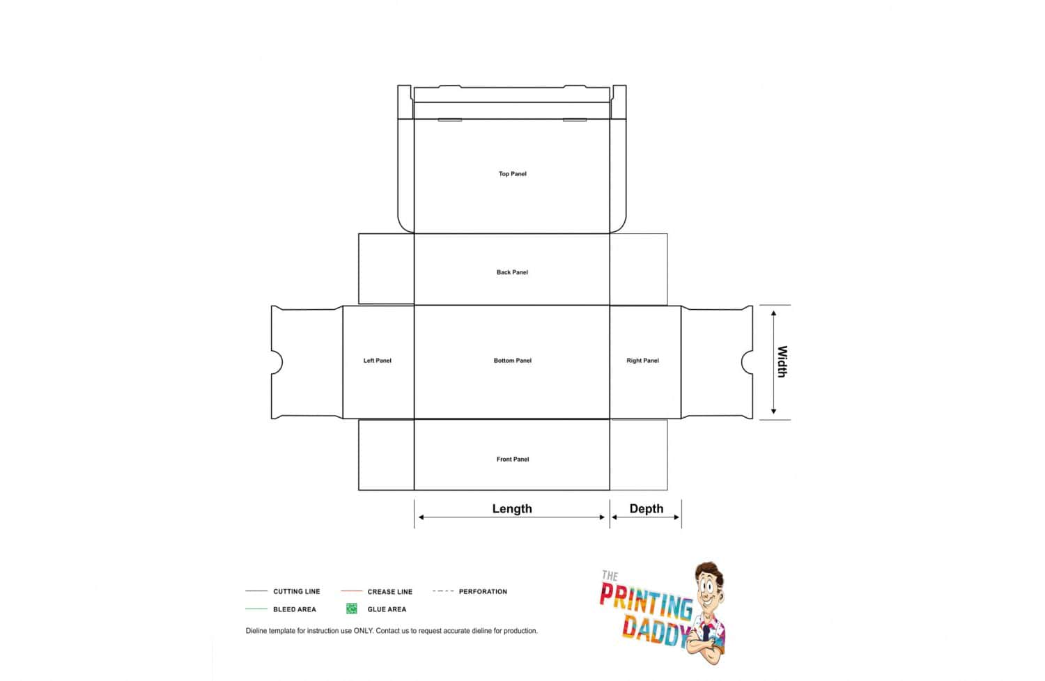 One Piece Tray Lid Reinforced Side Walls Theprintingdaddy