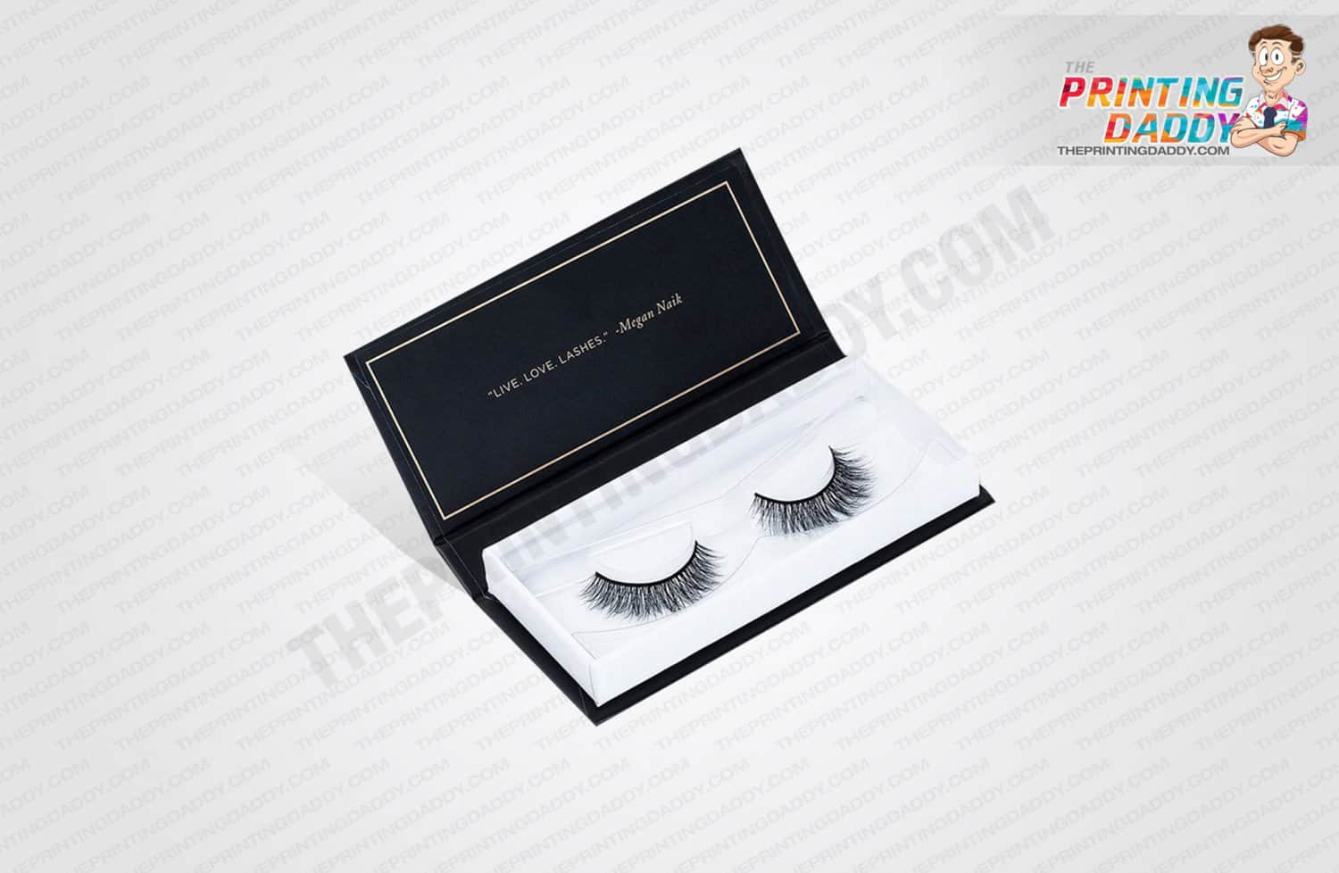 Pink Lash Box With Silver Foil & Sleeve - The Printing Daddy