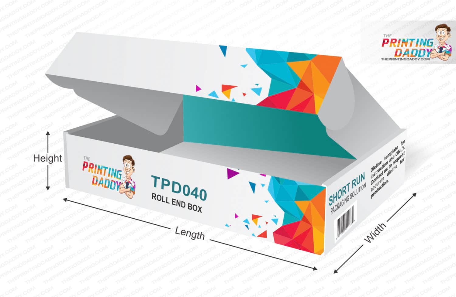 Custom Roll End Tray Boxes| 6-8 Days Turnaround| The Printing Daddy