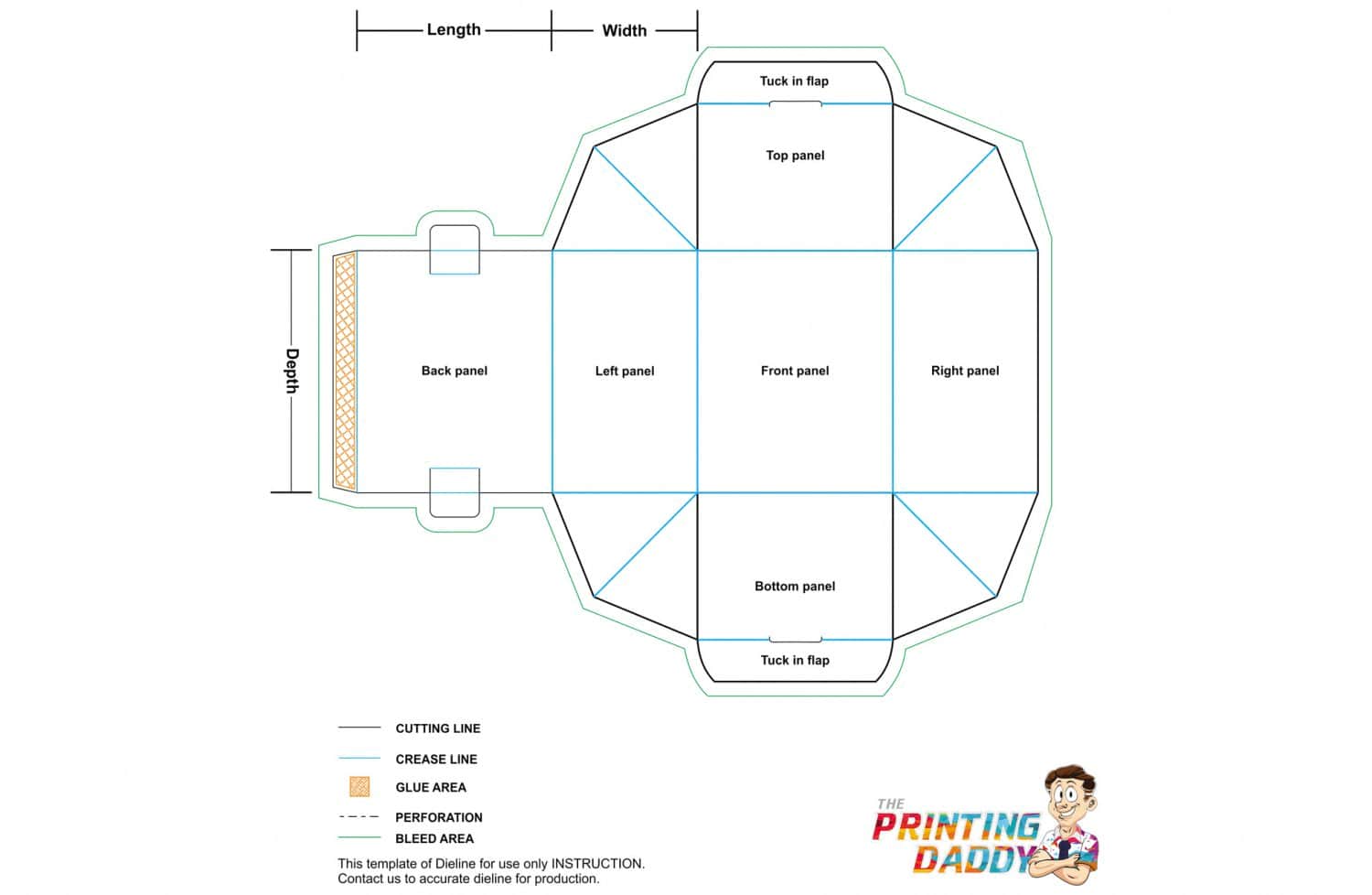 Custom TUCK WITH BELLOW DUST FLAP & LOCK Boxes